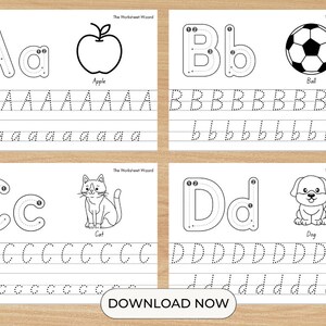 ABC Handwriting Practice A-Z NSW ACT Foundation Print Font Alphabet ...