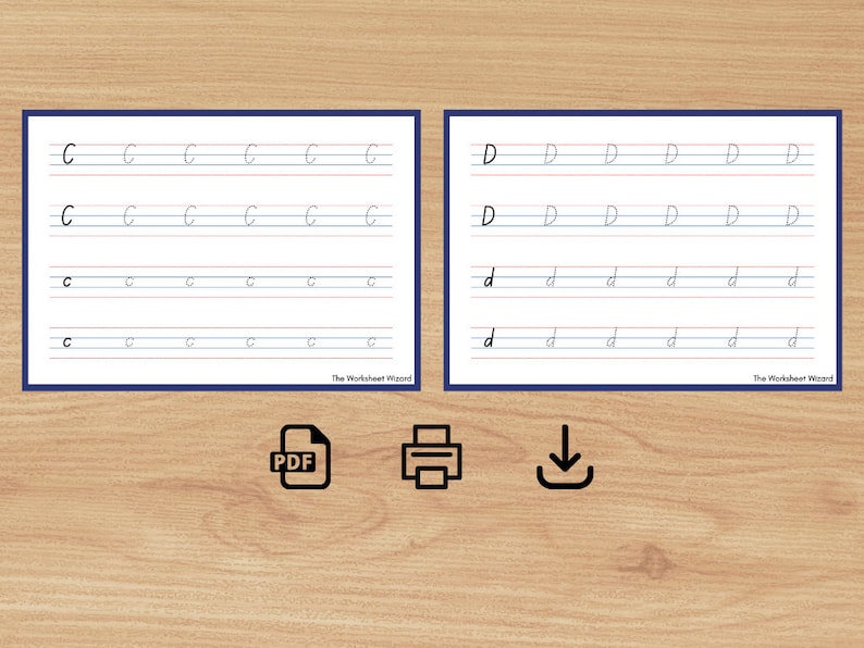 A-Z Preschool Pre-k Kinder Toddler NSW Foundation Print Font Alphabet ...