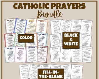 Catholic Kids Worksheet| the Apostles Creed| Common Catholic Prayers ...