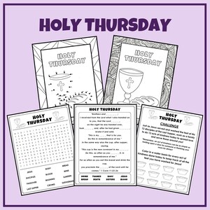 holy thursday coloring page