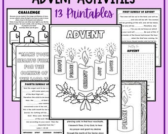 Advent Christmas Coloring Pages Printables Christmas Decorations ...