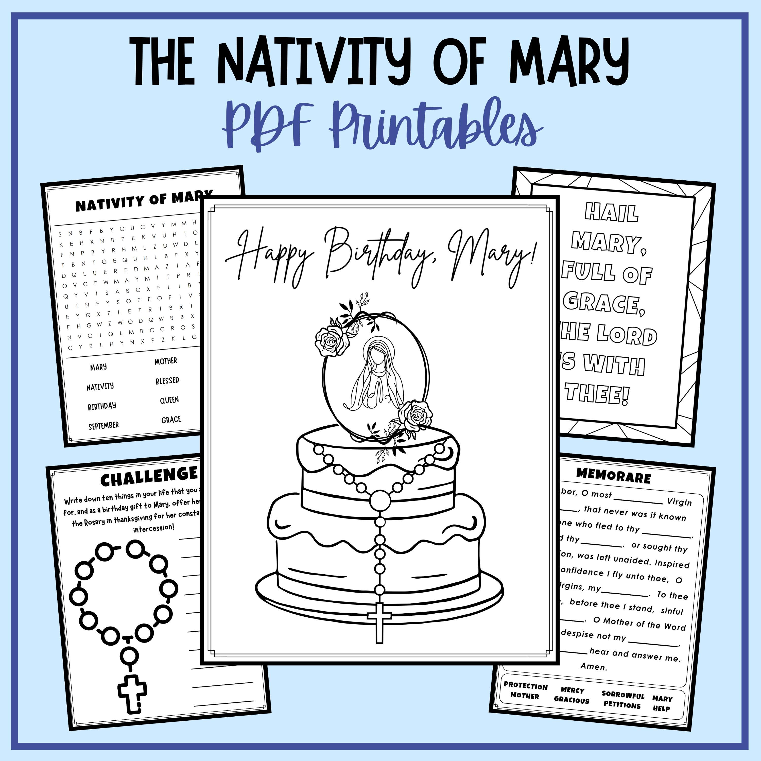 September Saint Feast Day BUNDLE Printable Catholic Activities Poem and ...