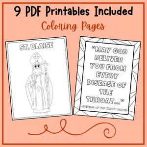 St. Blaise Feast Day Kids Activities Printable Catholic Worksheets ...