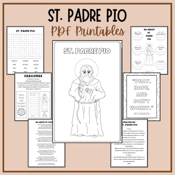 Padre Pio Prayer - Etsy