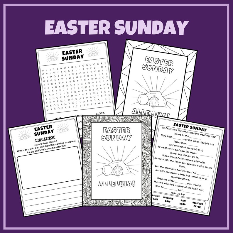 Easter Sunday Activities - Etsy
