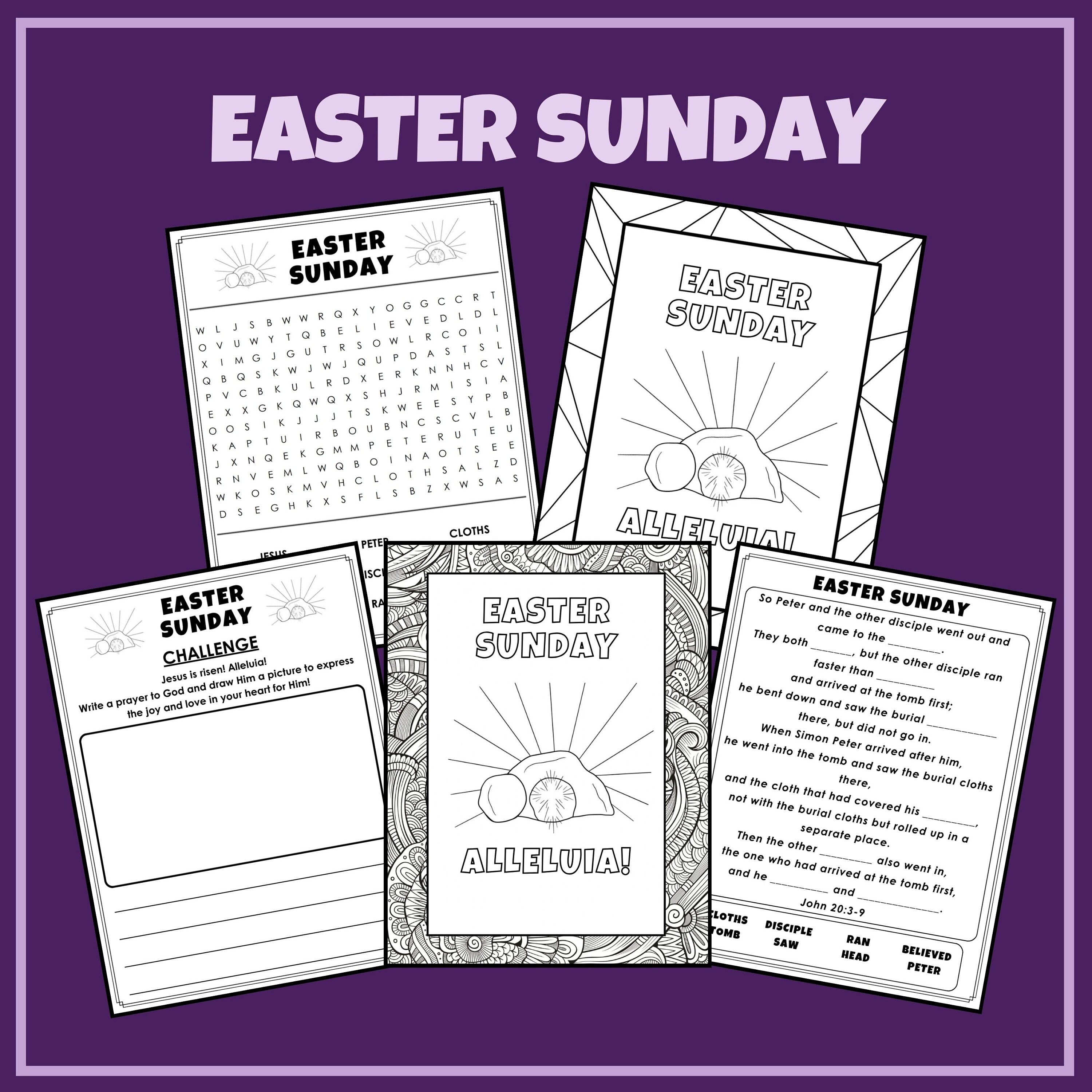 Easter Sunday Activities - Etsy