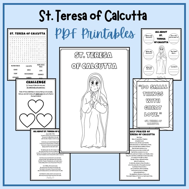 September Saint Feast Day BUNDLE Printable Catholic Activities Poem and ...
