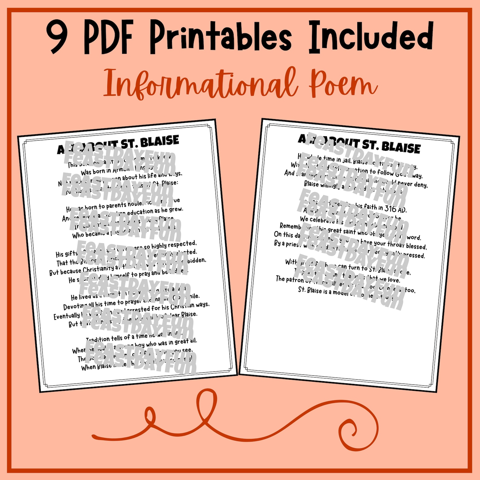 St. Blaise Feast Day Kids Activities Printable Catholic Worksheets ...