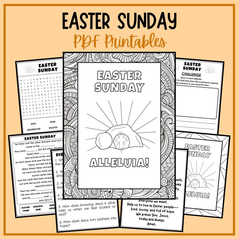 Holy Week Activities Bundle Palm Sunday Holy Thursday Good Friday Holy ...