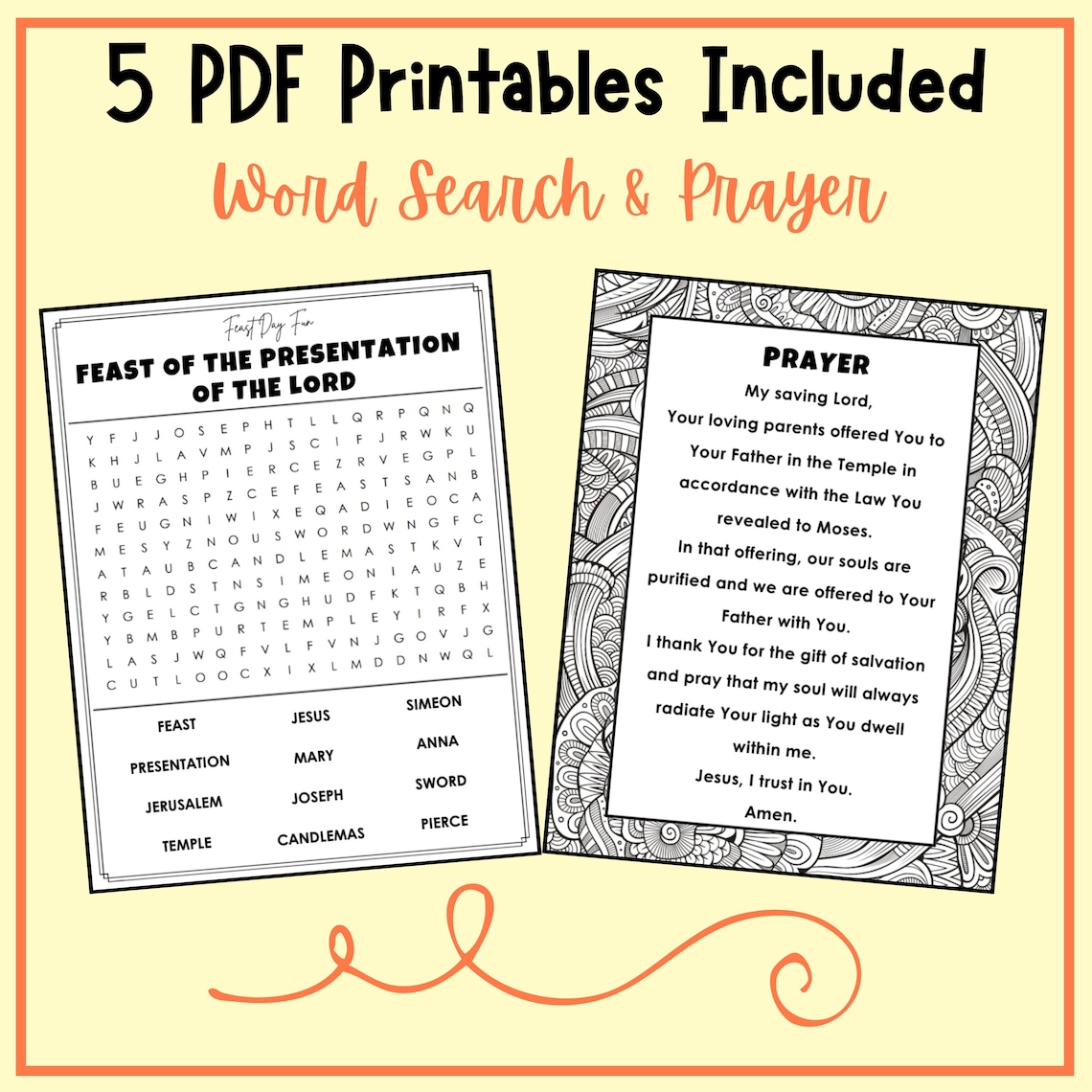 Feast of the Presentation of the Lord Jesus Kids Printable Coloring ...