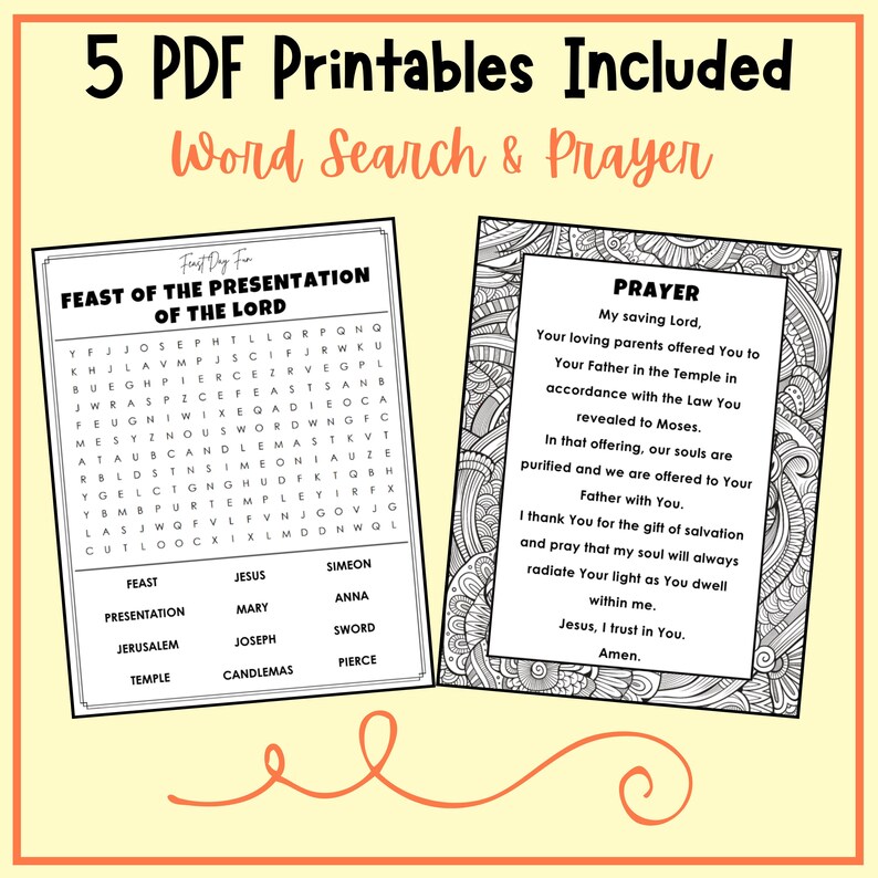 Feast of the Presentation of the Lord Jesus Kids Printable Coloring ...