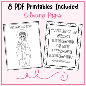 St Rose of Lima Kids Printables August Feast Day Activities Poem and ...