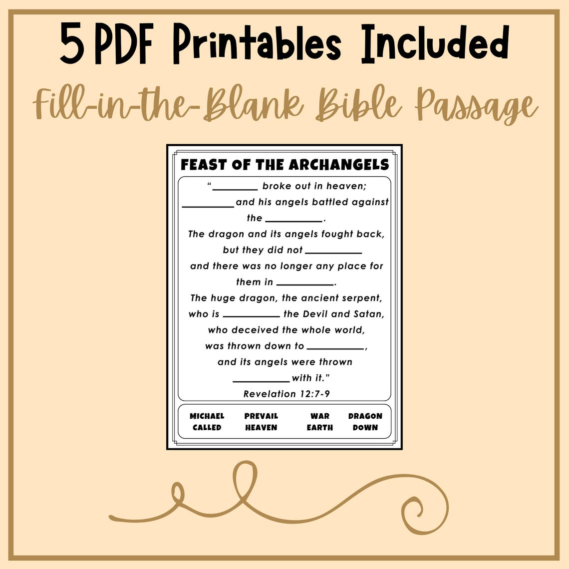 Feast of the Archangels Activities Kids Printable Catholic Michaelmas ...