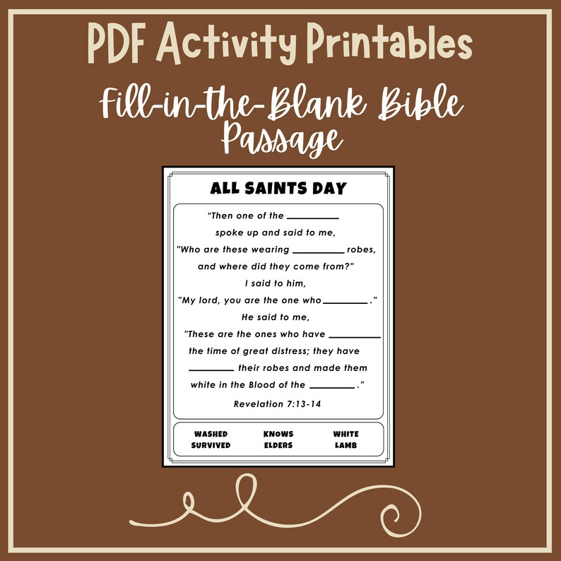 All Saints Day Kids Printable Activities Banner Decor Coloring Pages ...