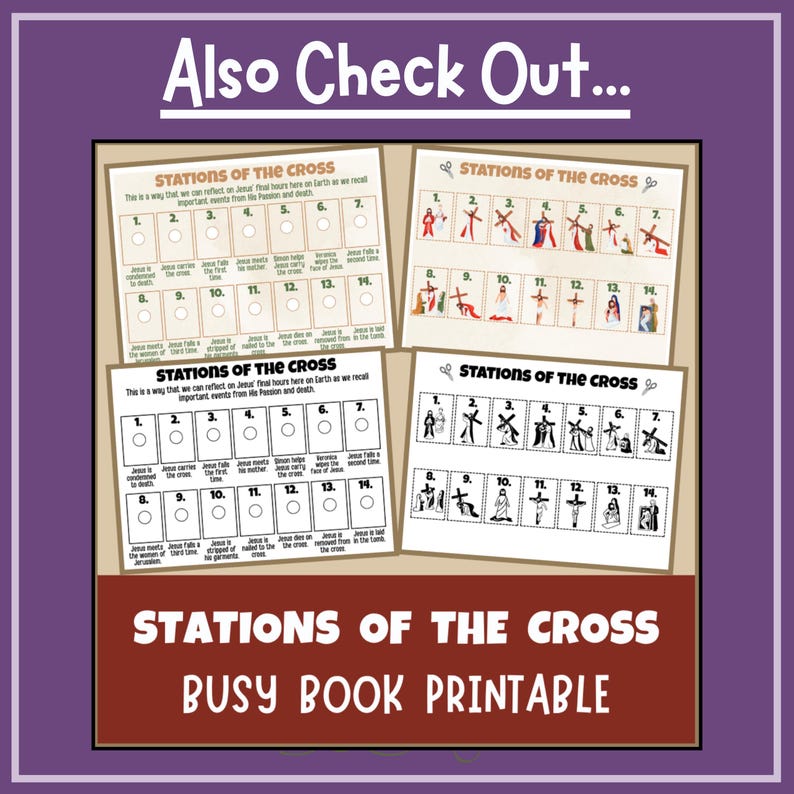 Stations of the Cross Kids Coloring Reflection Prayer Book Journal ...