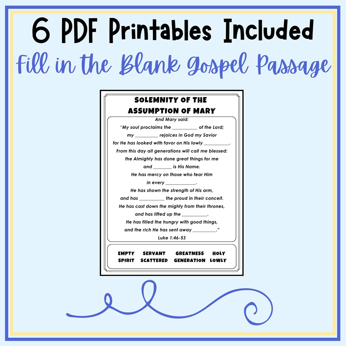 Assumption of Mary Kids Printable August Feast Day Activities and Coloring Pages for Catholic ...