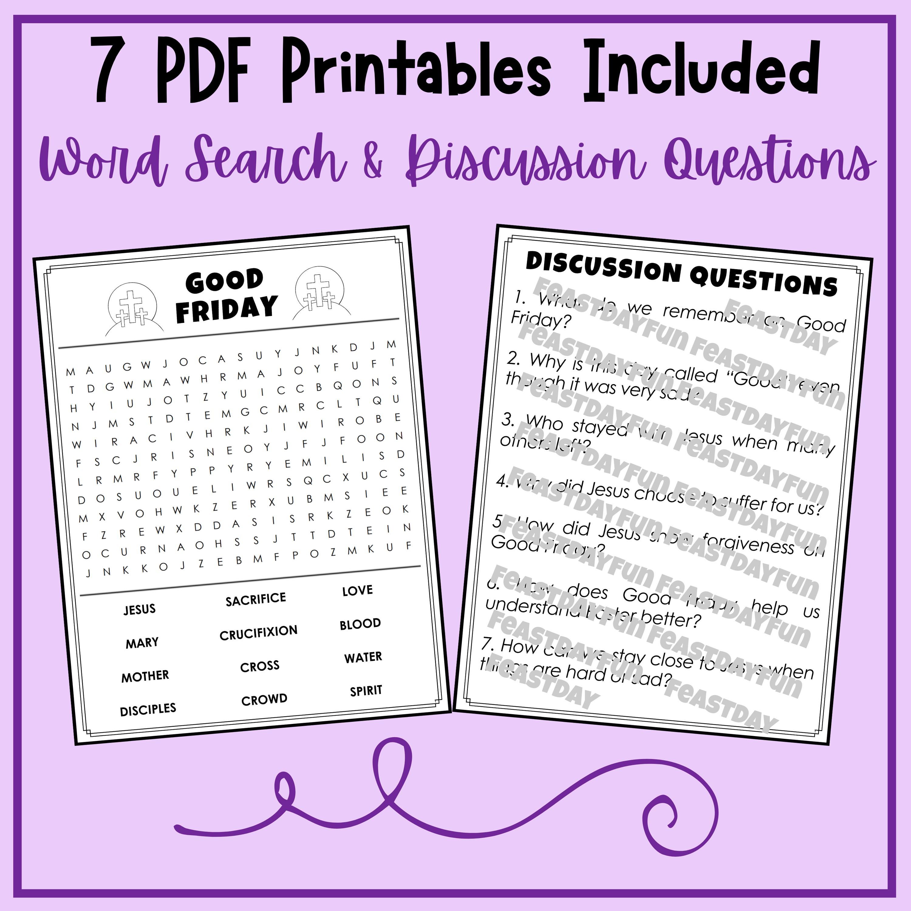 Good Friday Lent Holy Week Triduum Passion Easter Kids' Activities ...