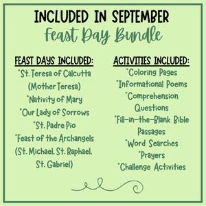 Feast of the Archangels Activities Kids Printable Catholic Michaelmas ...