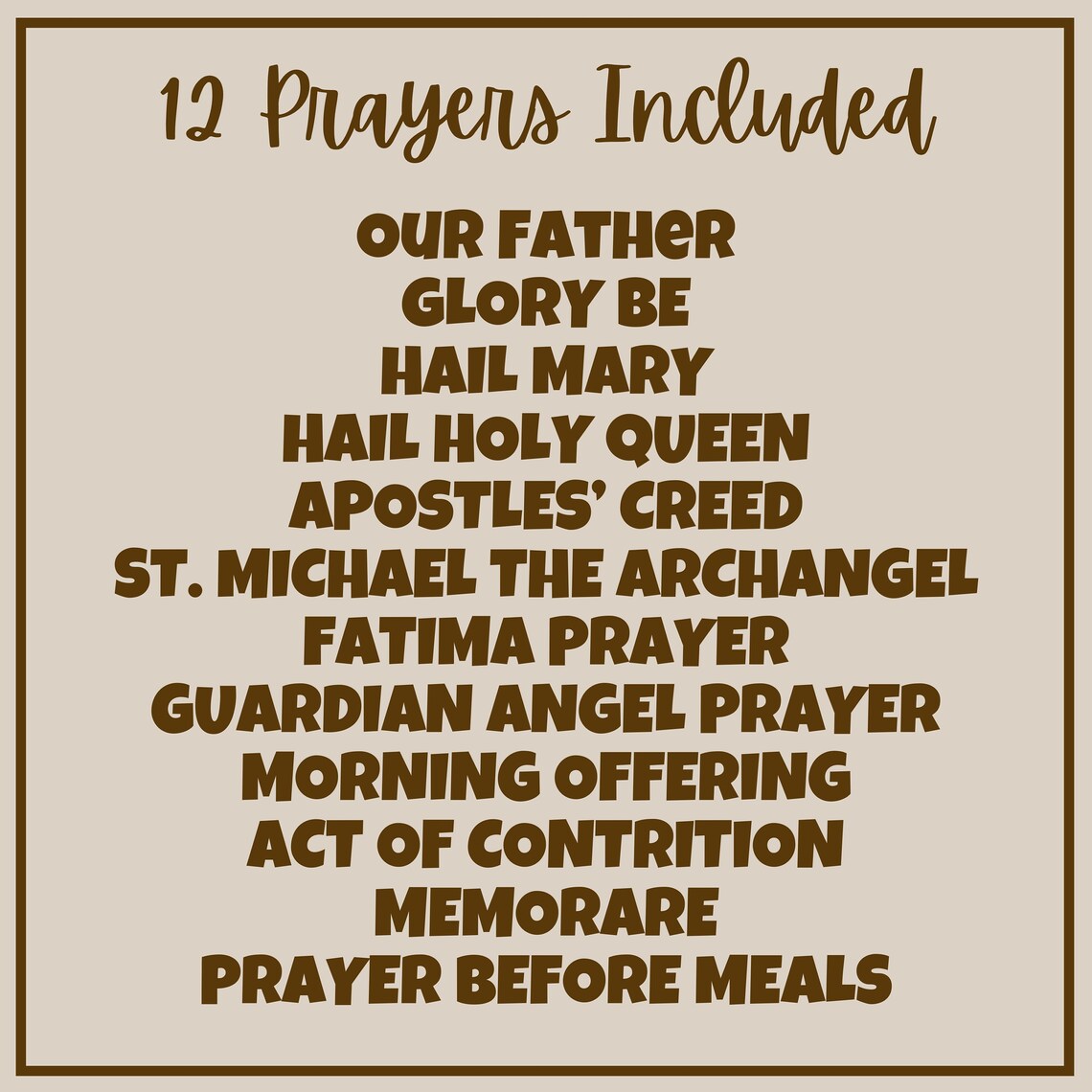 Catholic Prayers Bundle for Kids - Etsy