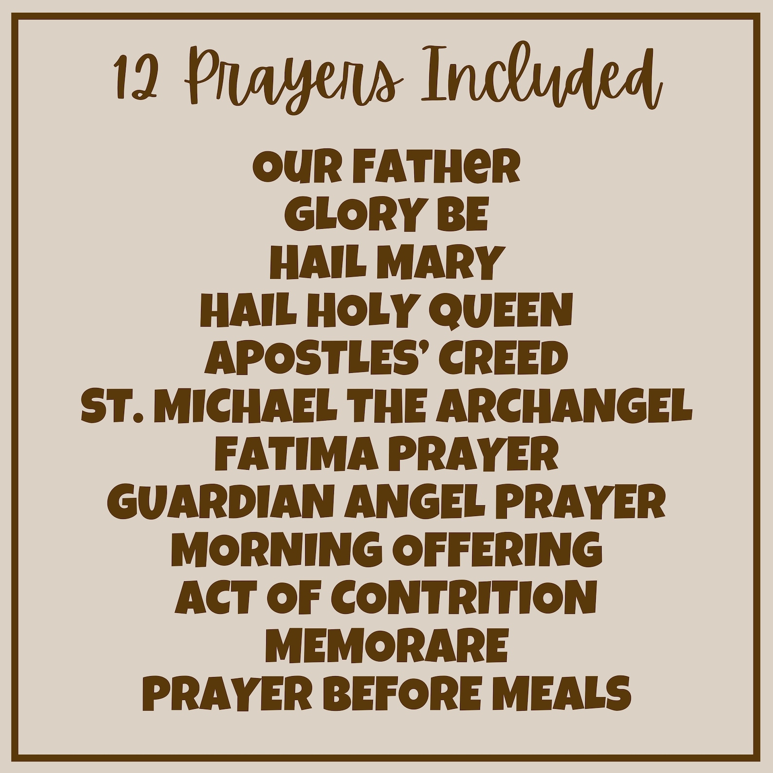 Catholic Prayers Bundle for Kids - Etsy