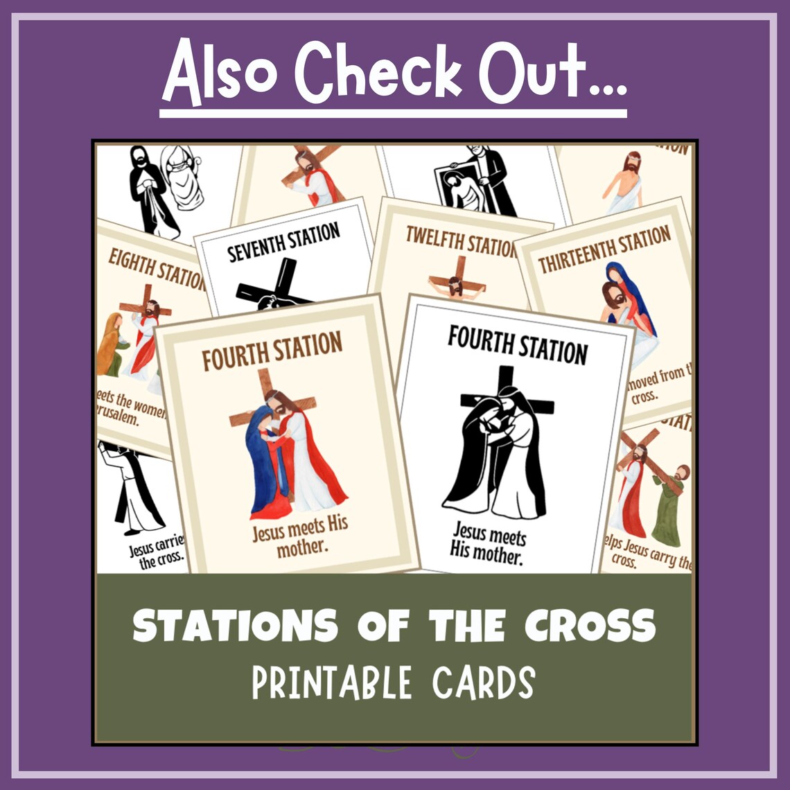 Stations of the Cross Kids Coloring Reflection Prayer Book Journal ...