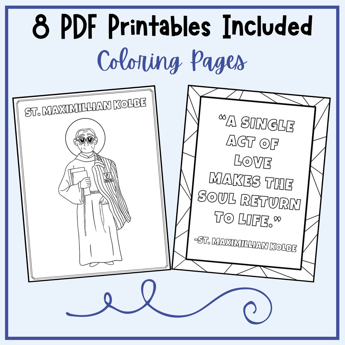 St Maximillian Kolbe Kids Activities August Feast Day Catholic ...