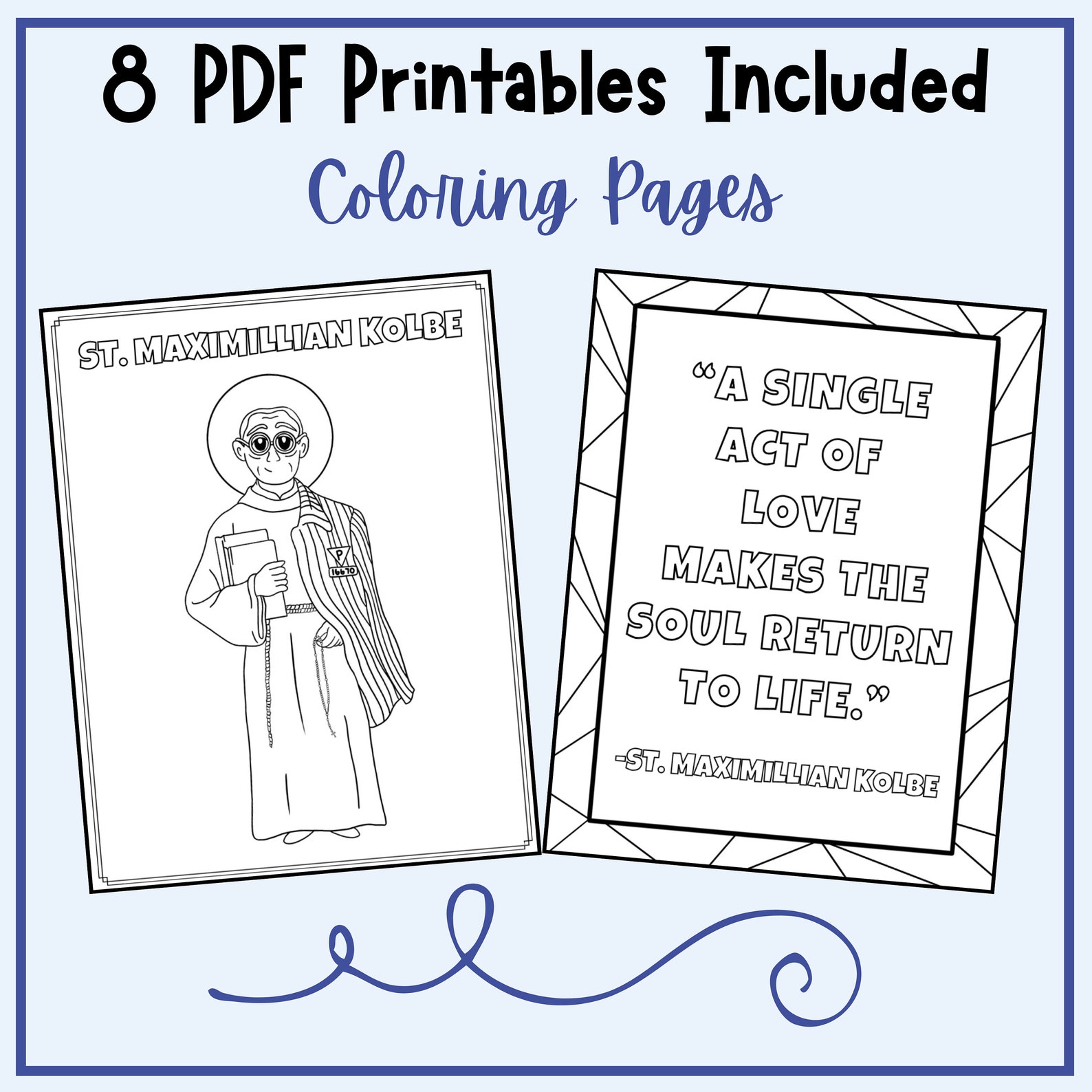 St Maximillian Kolbe Kids Activities August Feast Day Catholic ...