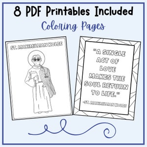 St Maximillian Kolbe Kids Activities August Feast Day Catholic ...