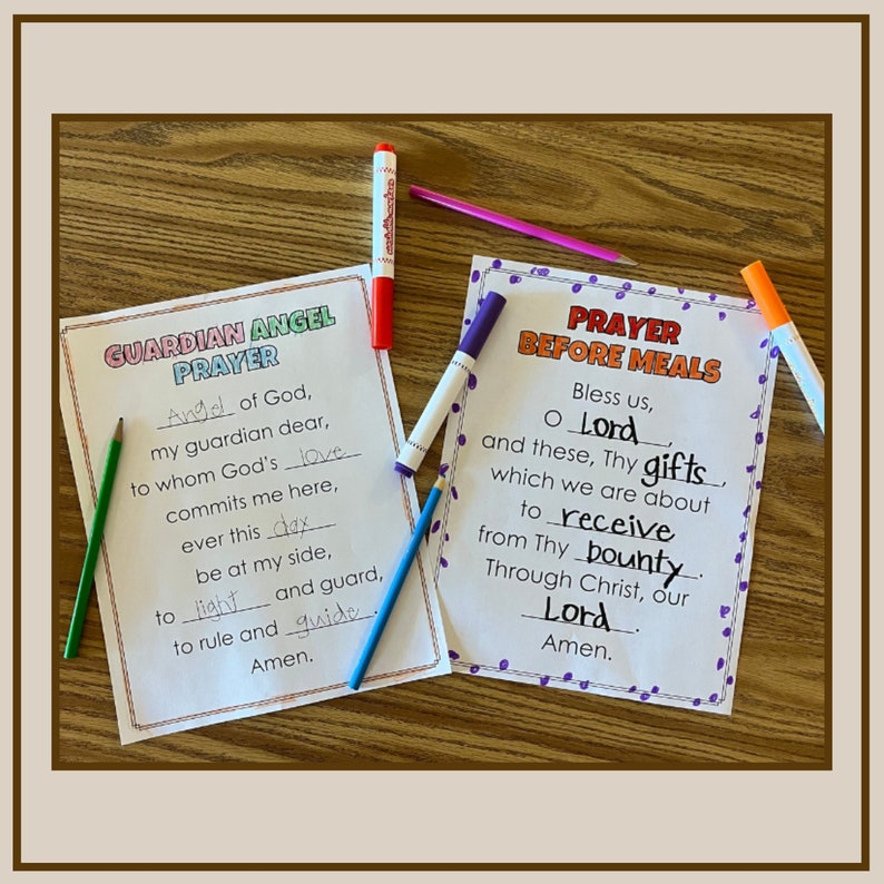 Catholic Prayers Bundle for Kids - Etsy