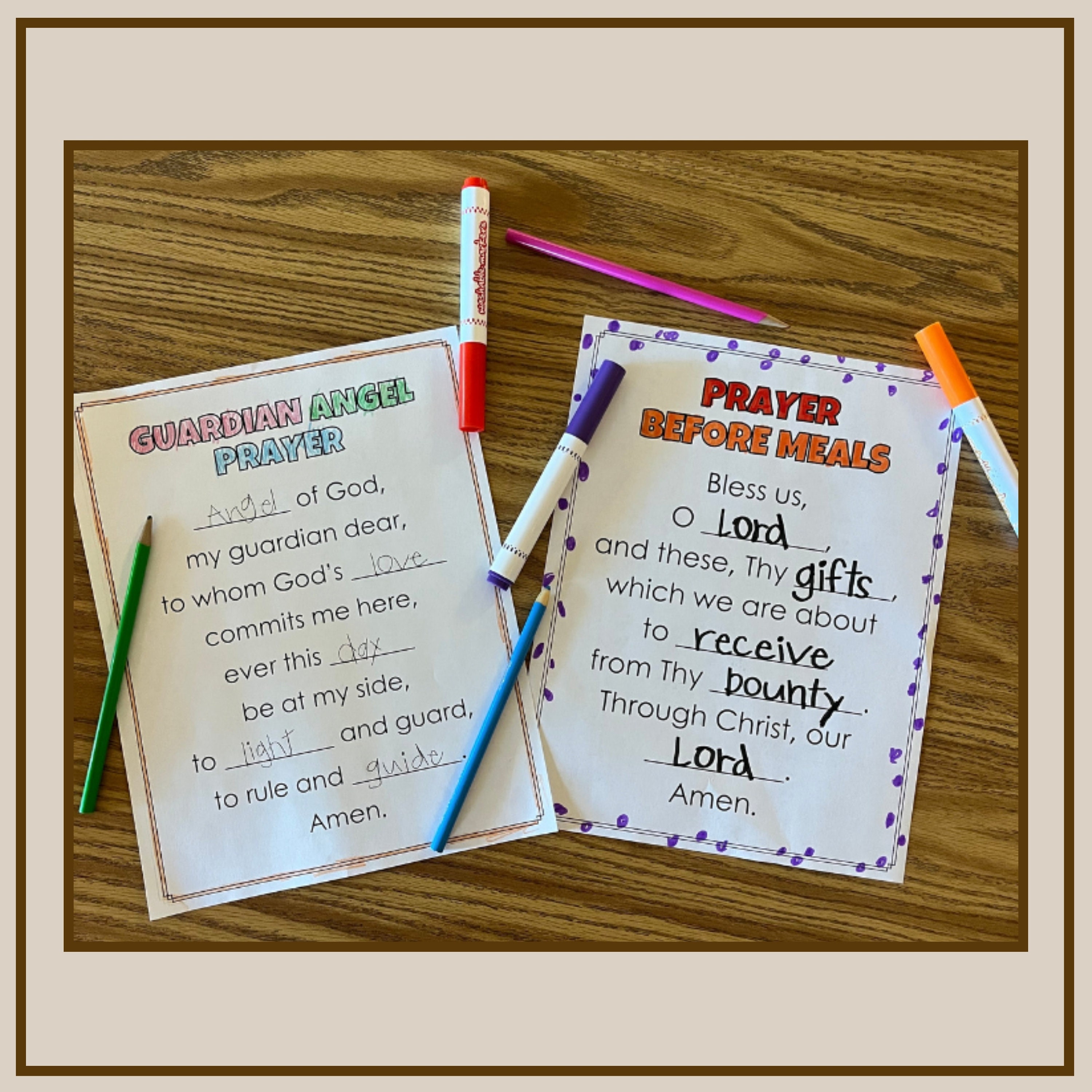 Catholic Prayers Bundle for Kids - Etsy