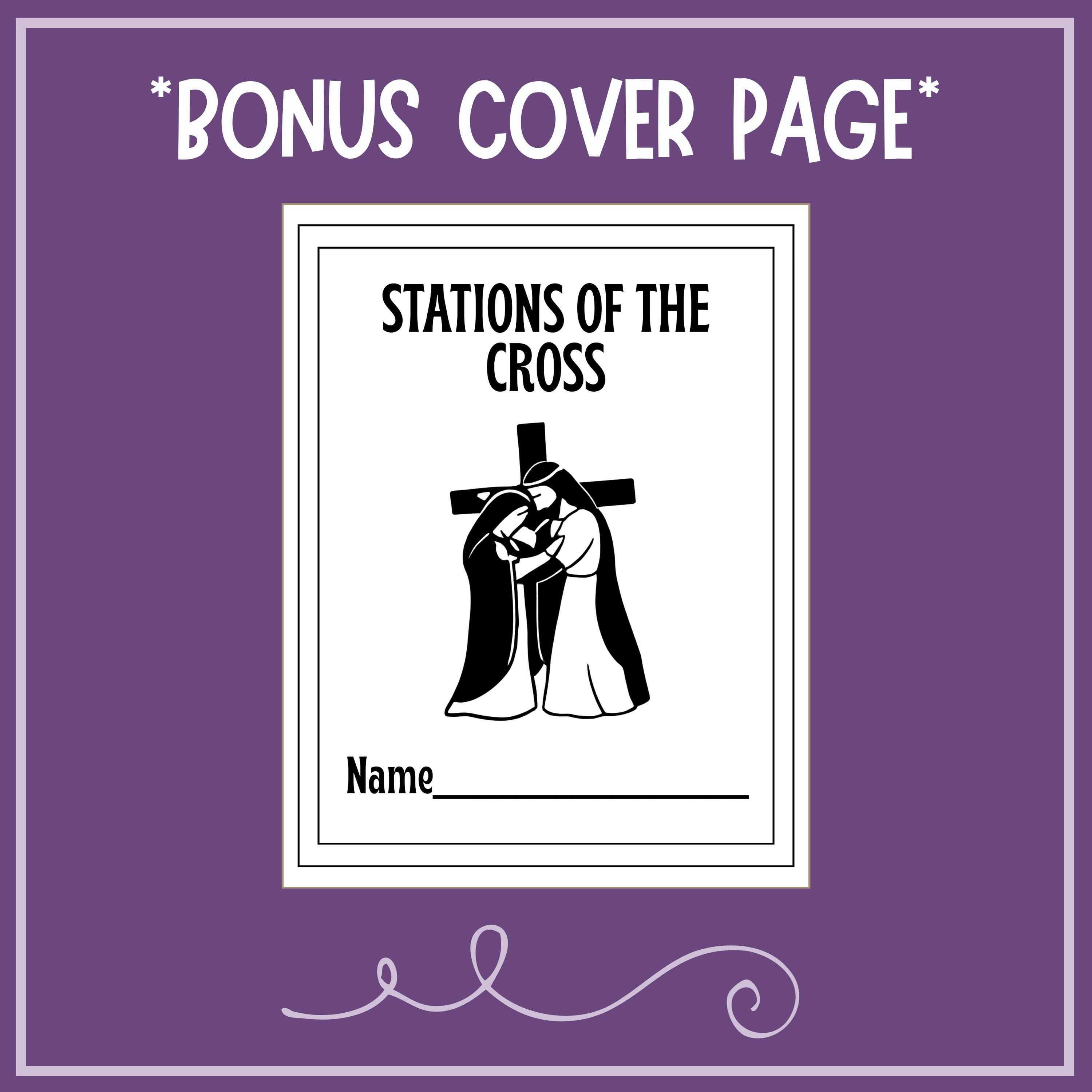 Stations of the Cross Kids Coloring Reflection Prayer Book Journal ...