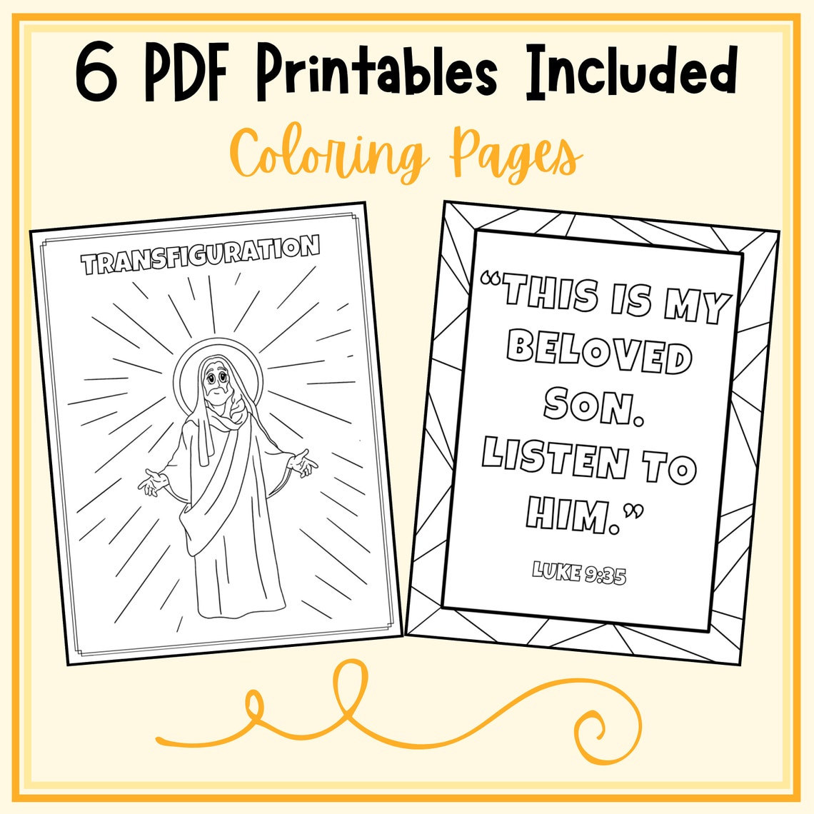 Transfiguration of Jesus Printable August Feast Day Activities and ...