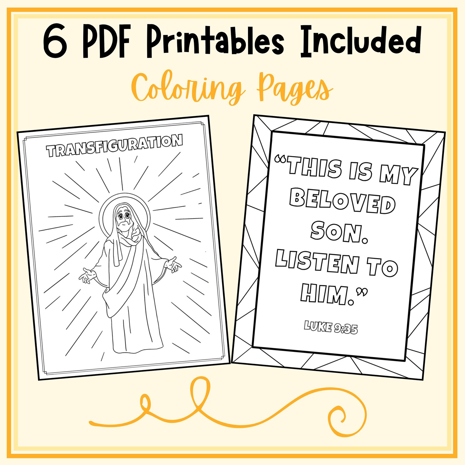 Transfiguration of Jesus Printable August Feast Day Activities and ...