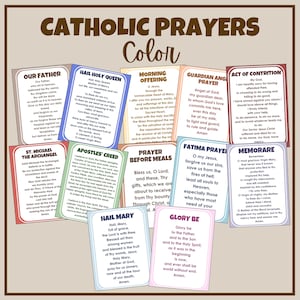 Catholic Prayers Bundle for Kids - Etsy