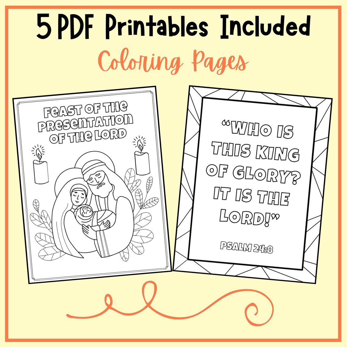 Feast of the Presentation of the Lord Jesus Kids Printable Coloring ...