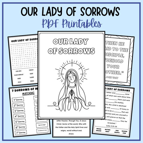 Our Lady of Sorrows - Etsy