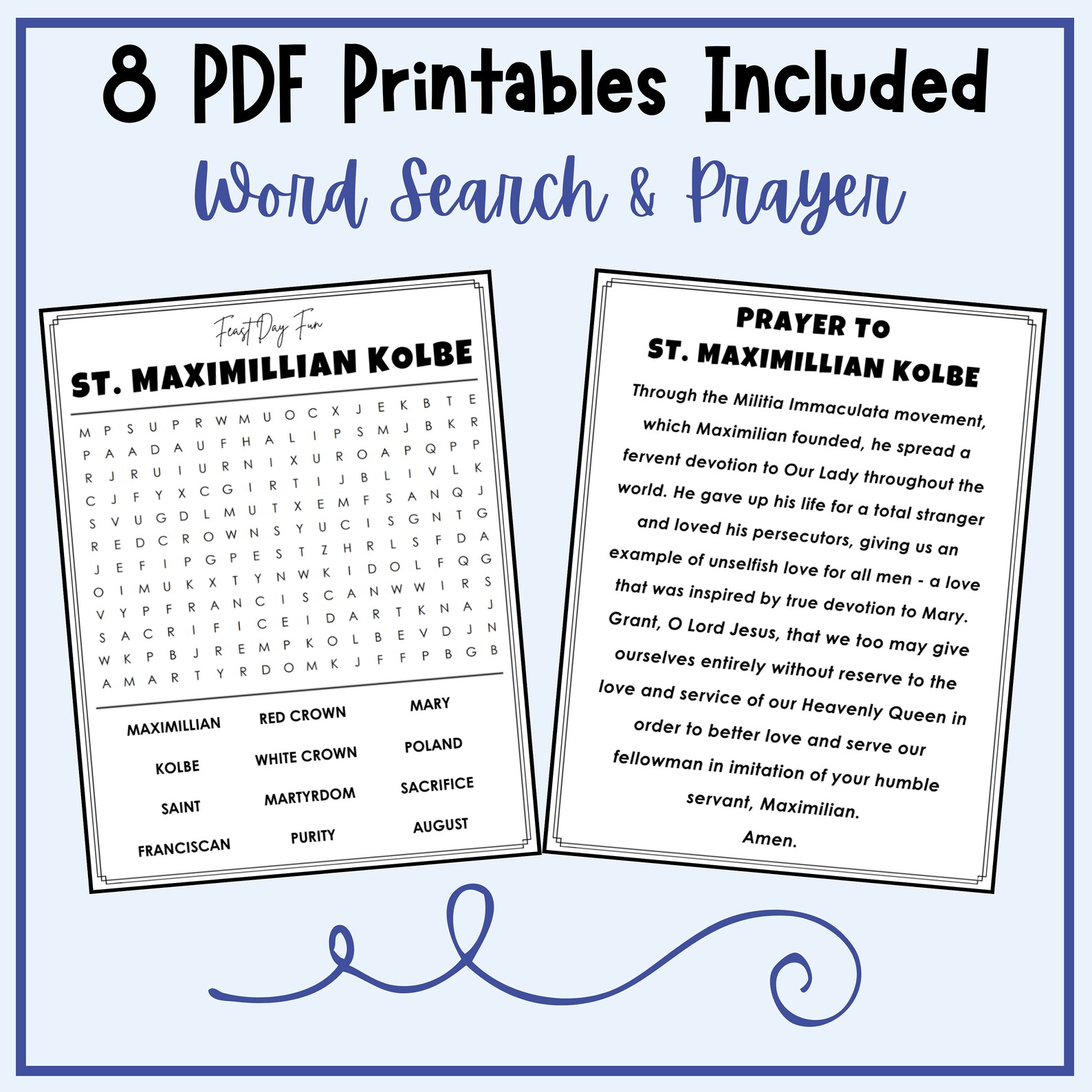 St Maximillian Kolbe Kids Activities August Feast Day Catholic ...