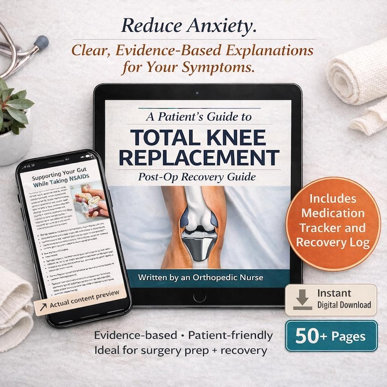 Total Knee Replacement Recovery Guide & Surgery Checklist | Nurse ...