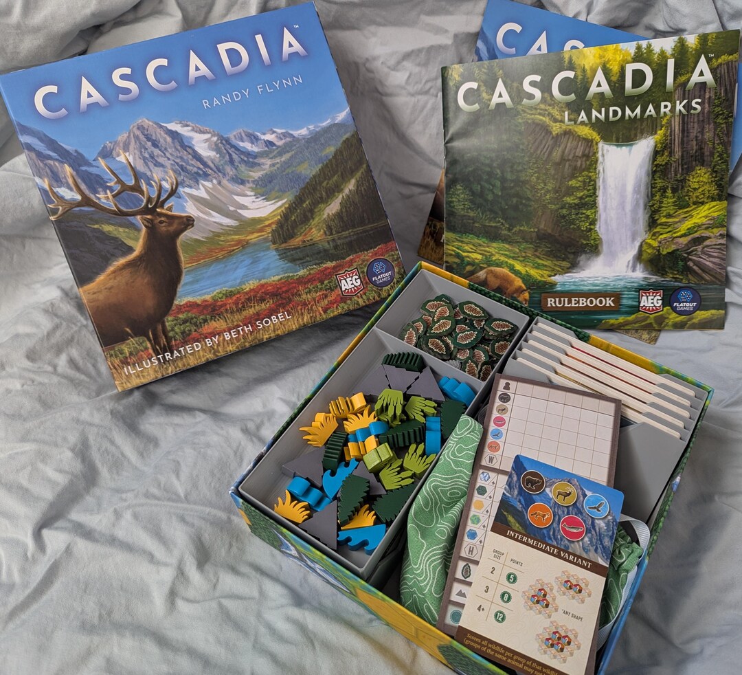Cascadia + Landmarks Expansion Board Game Insert Organizer - Etsy