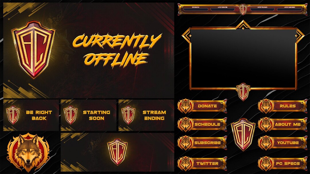 Full Pack Stream Overlays - Etsy