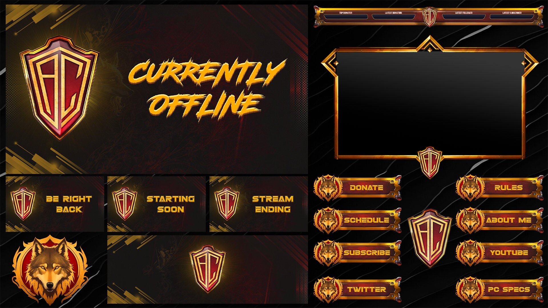 Full Pack Stream Overlays - Etsy