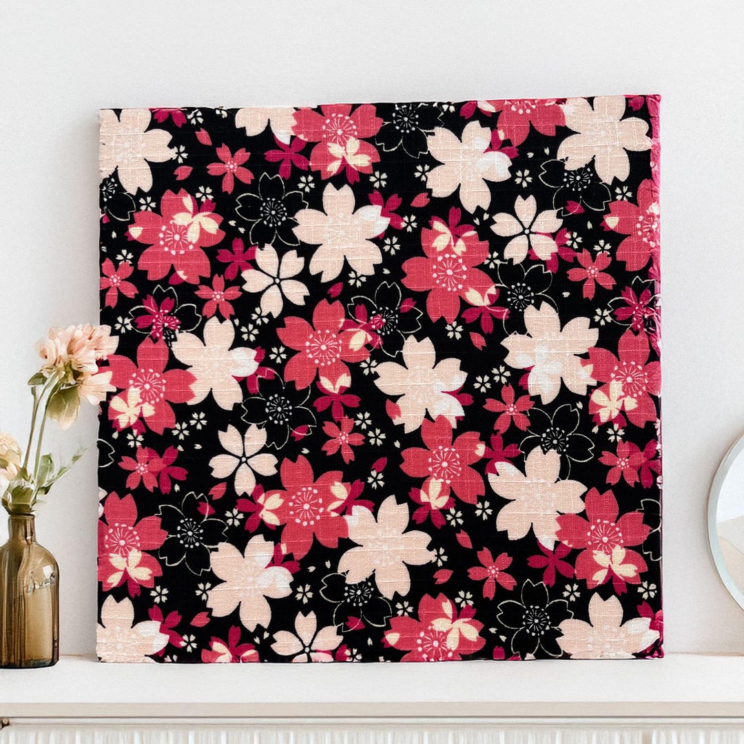 Sakura Fabric Panel Wall Art Japanese Cherry Blossom Design, Home Decor ...