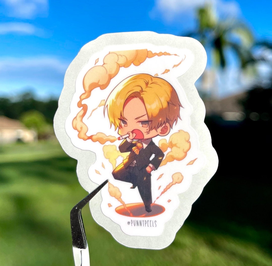 Smoker Sanji Sticker / One Piece Sanji Stickers / One Piece / Water ...