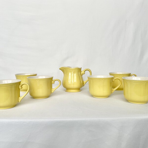 Yellow Tea Cup Set - Etsy