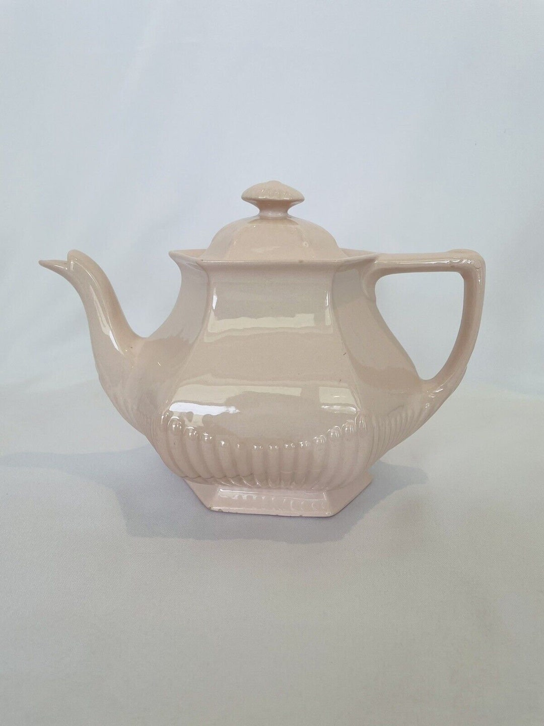 Wm Adams & Sons Empress Pink Teapot Real English Ironstone 1960's ...