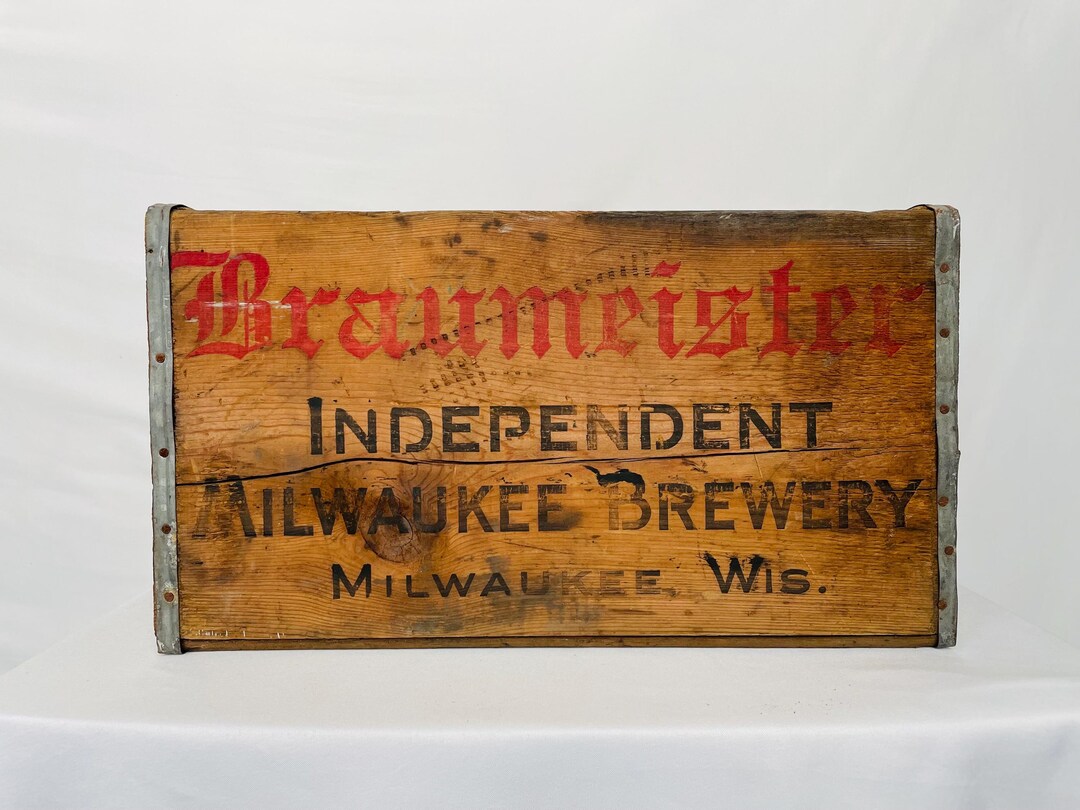 1936 Antique Wood Old Braumeister Beer Crate Box Authentic Vintage - Etsy