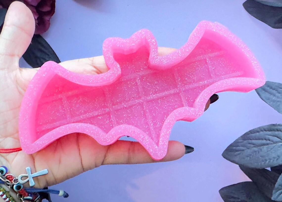 Bat Silicone Mold: Halloween Wax Melt Snap Bar, Soap, Resin - Etsy