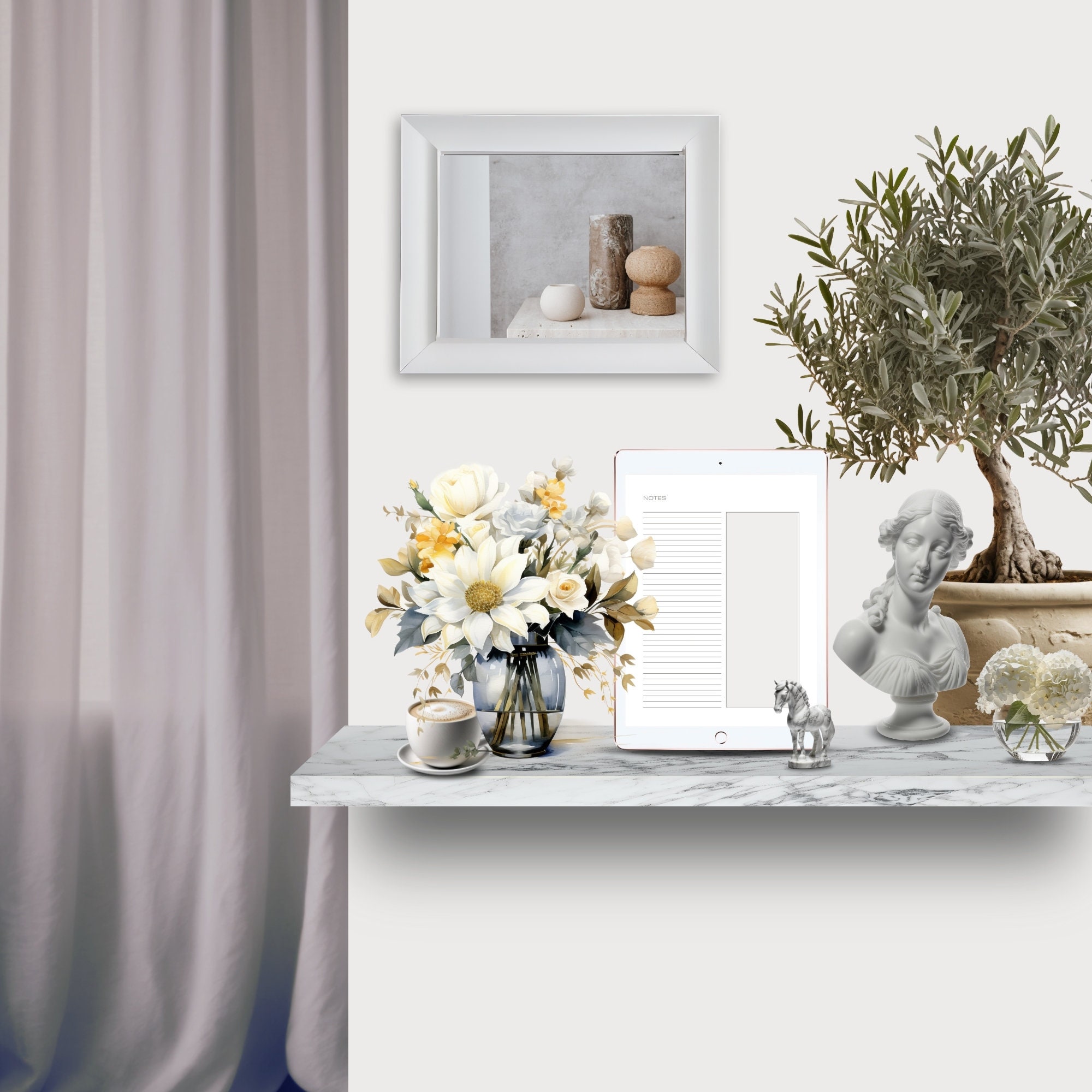 Goodnotes Notebook Dividers, 6 Sections, INSTANT DOWNLOAD, 10 Page ...