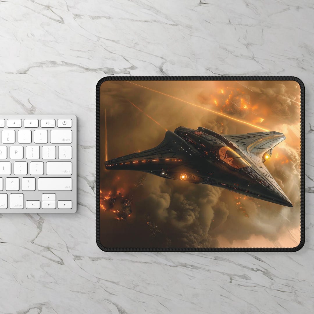 Starfighter Sci-fi Gaming Mouse Pad, Future Jet Fighter Design, Space ...