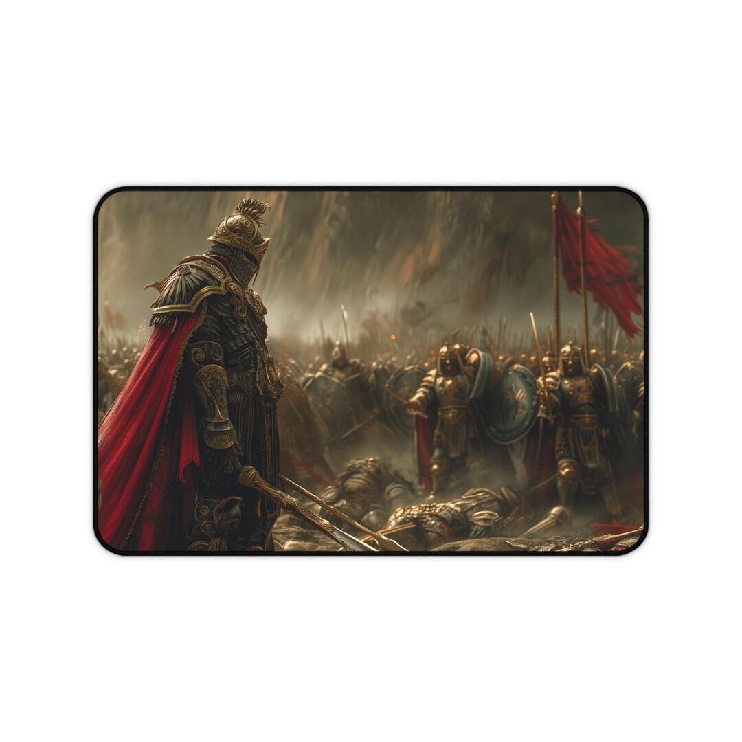 Black Knight Undefeated Fantasy Gaming Desk Mat, Magic Playmat, TCG ...
